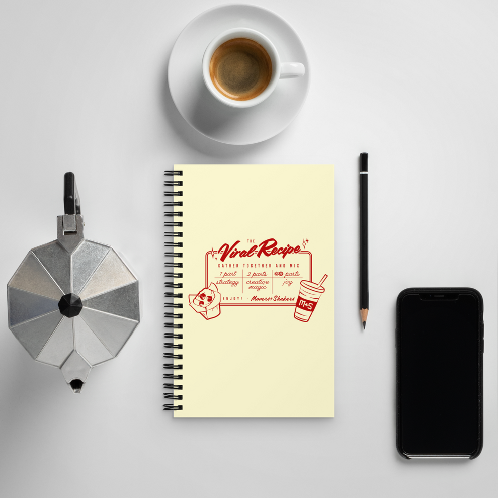 "Viral Recipe" Spiral Notebook – M+S Merch Shop